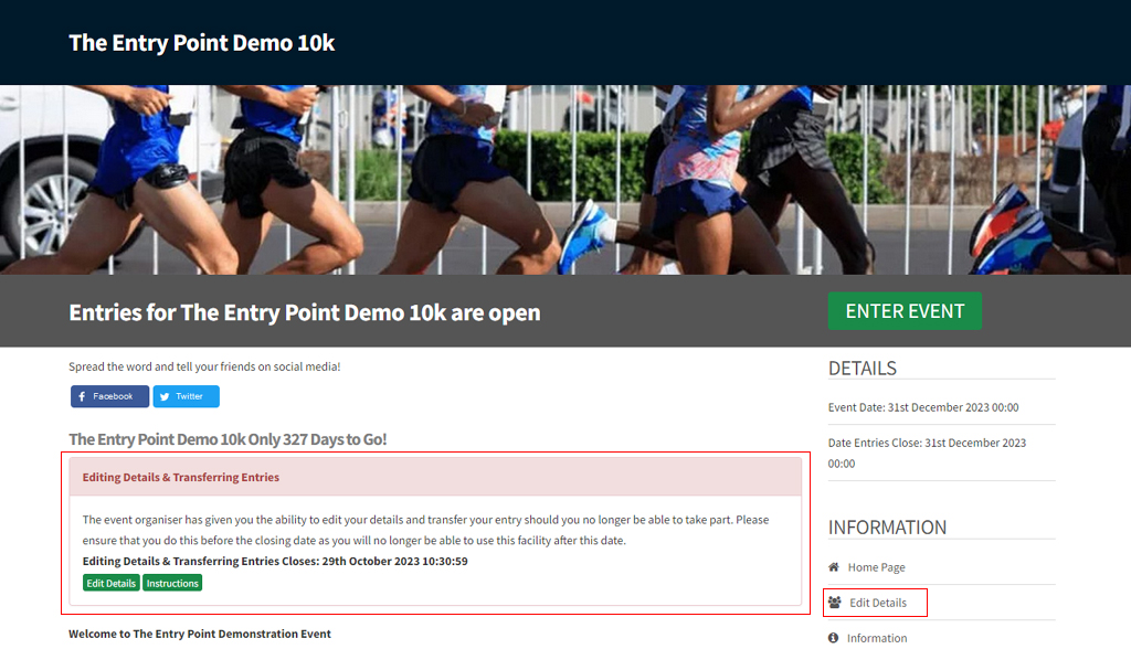 Editing Details & Transferring Entries - The Entry Point
